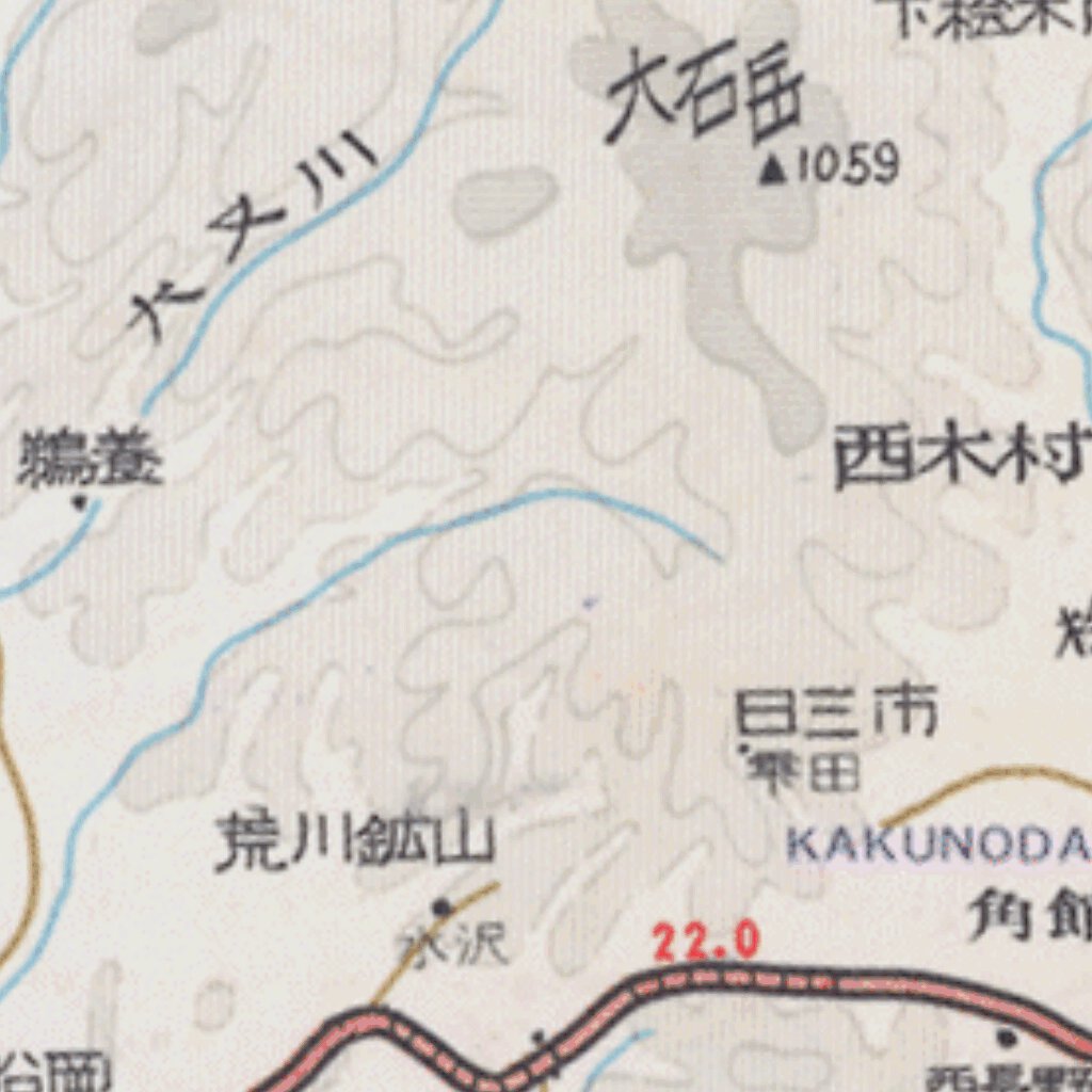 Japan Historical RoadMap1957 ①東北(Tohoku) Map by Buyodo corp. | Avenza Maps
