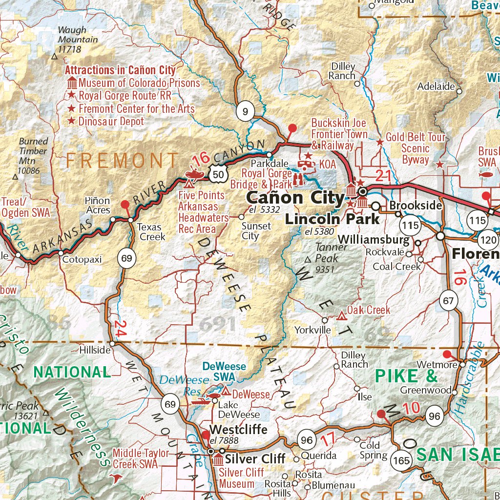 Colorado Recreation Map by East View Map Link | Avenza Maps