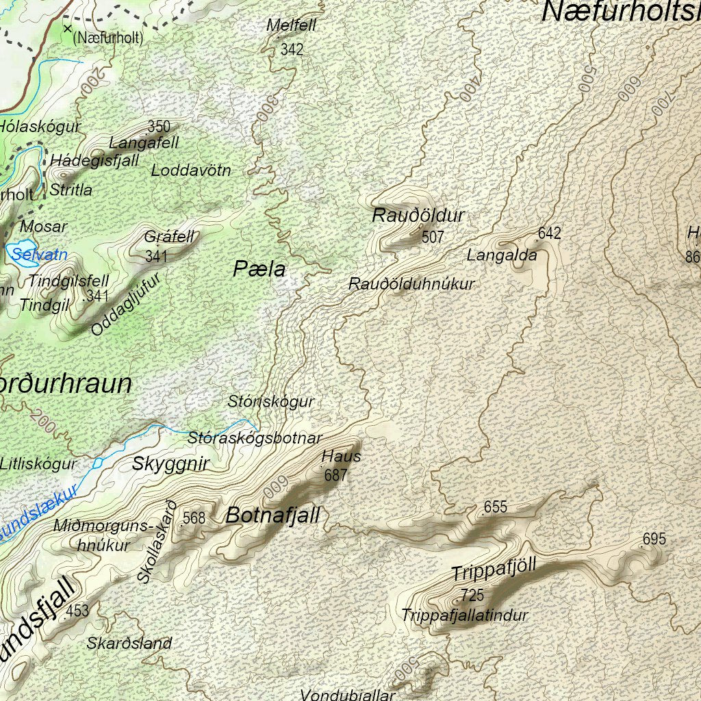 Iceland 1:100.000 Map #12 Árnes by Fixlanda ehf. | Avenza Maps