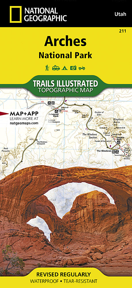 211 :: Arches National Park Map by National Geographic | Avenza Maps