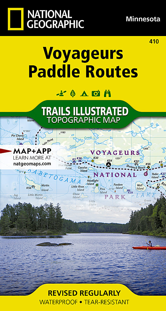 410 :: Voyageurs Paddle Routes Map by National Geographic | Avenza Maps