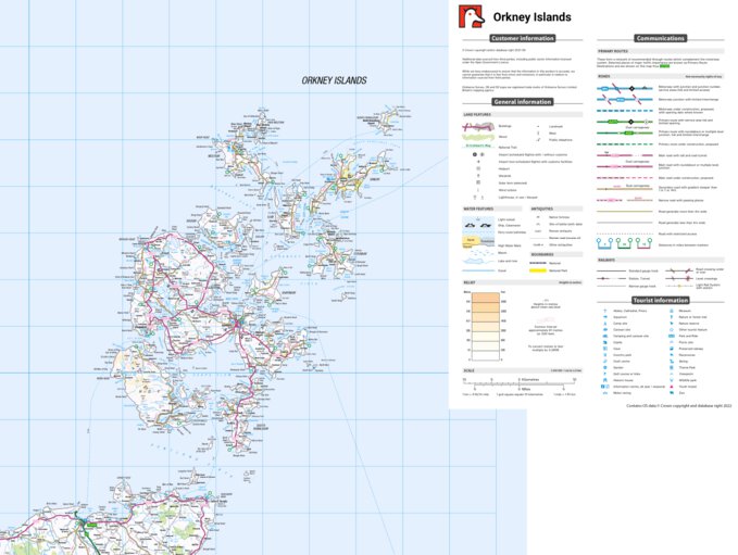 Orkney Islands Map by Red Geographics | Avenza Maps