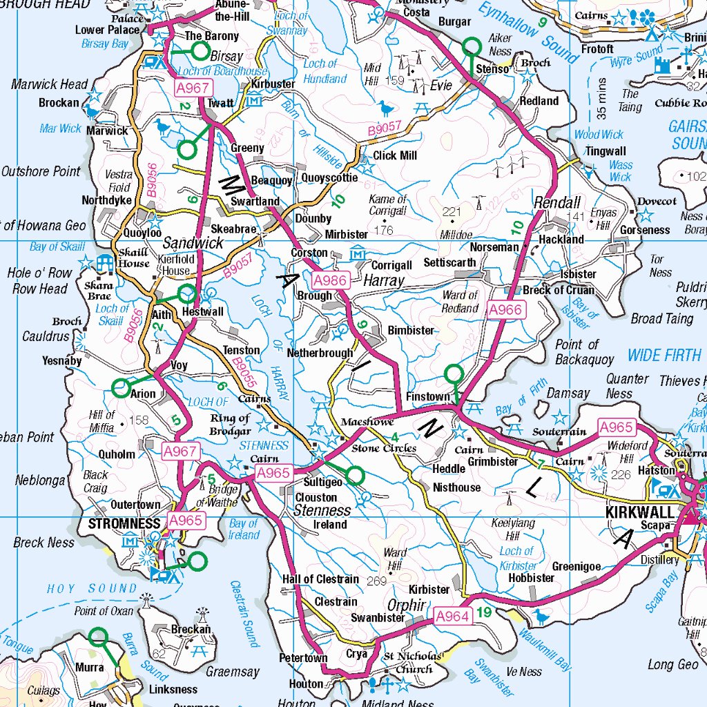Orkney Islands Map by Red Geographics | Avenza Maps