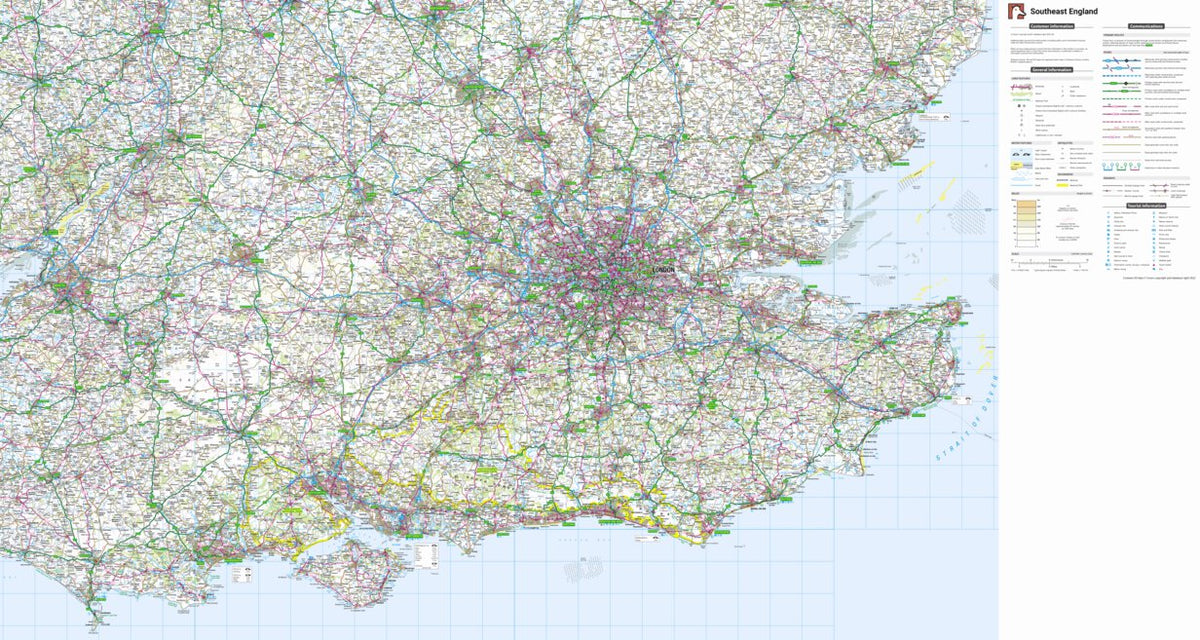 Southeast England Map by Red Geographics | Avenza Maps