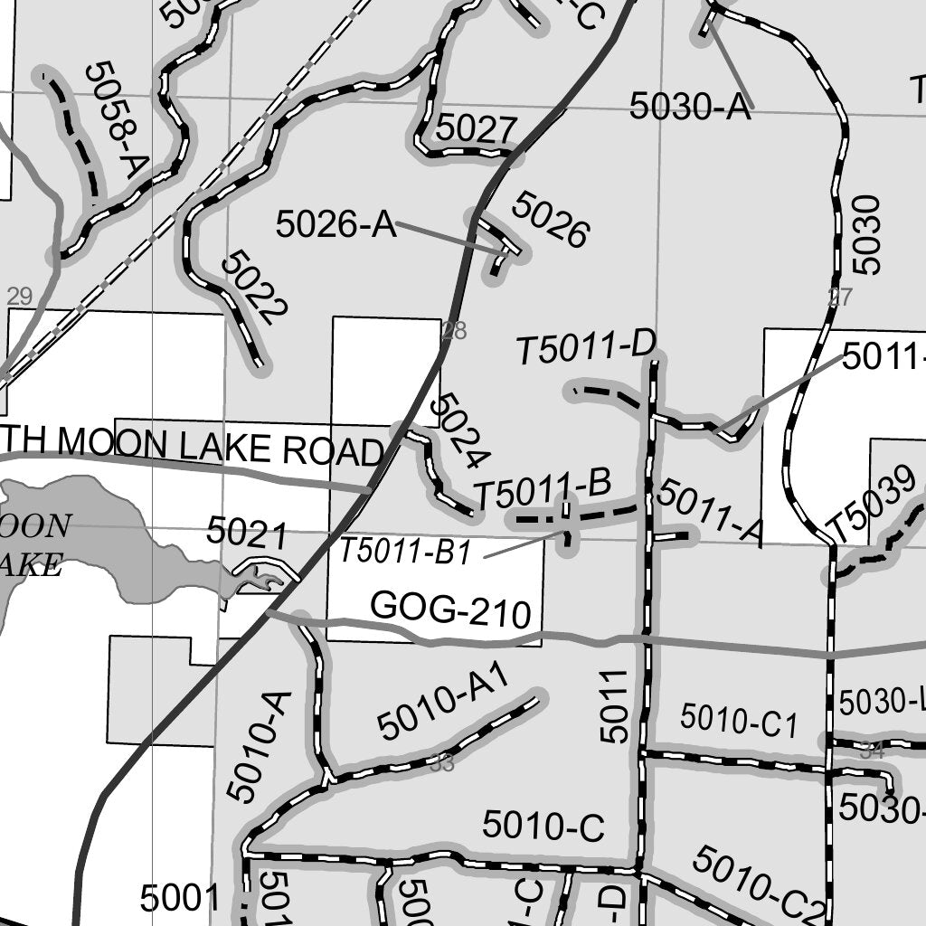 Ottawa NF Central Back MVUM Map by US Forest Service R9 | Avenza Maps