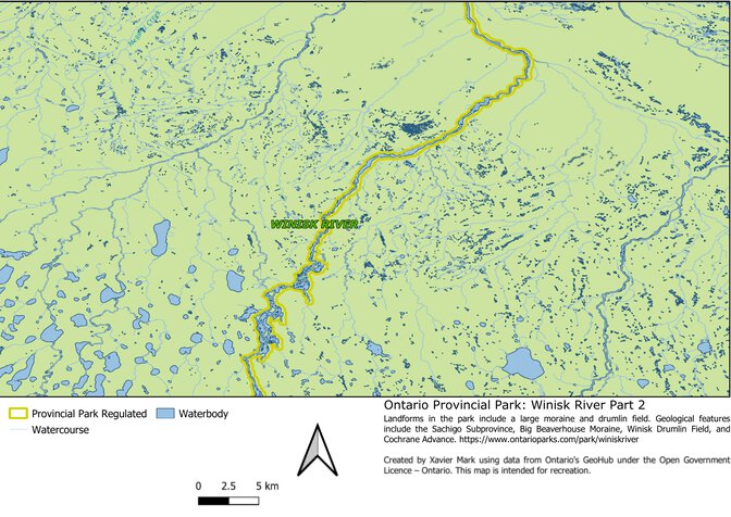 Ontario Nature Reserve: Winisk River Part 2 Map by Xavier Maps | Avenza ...