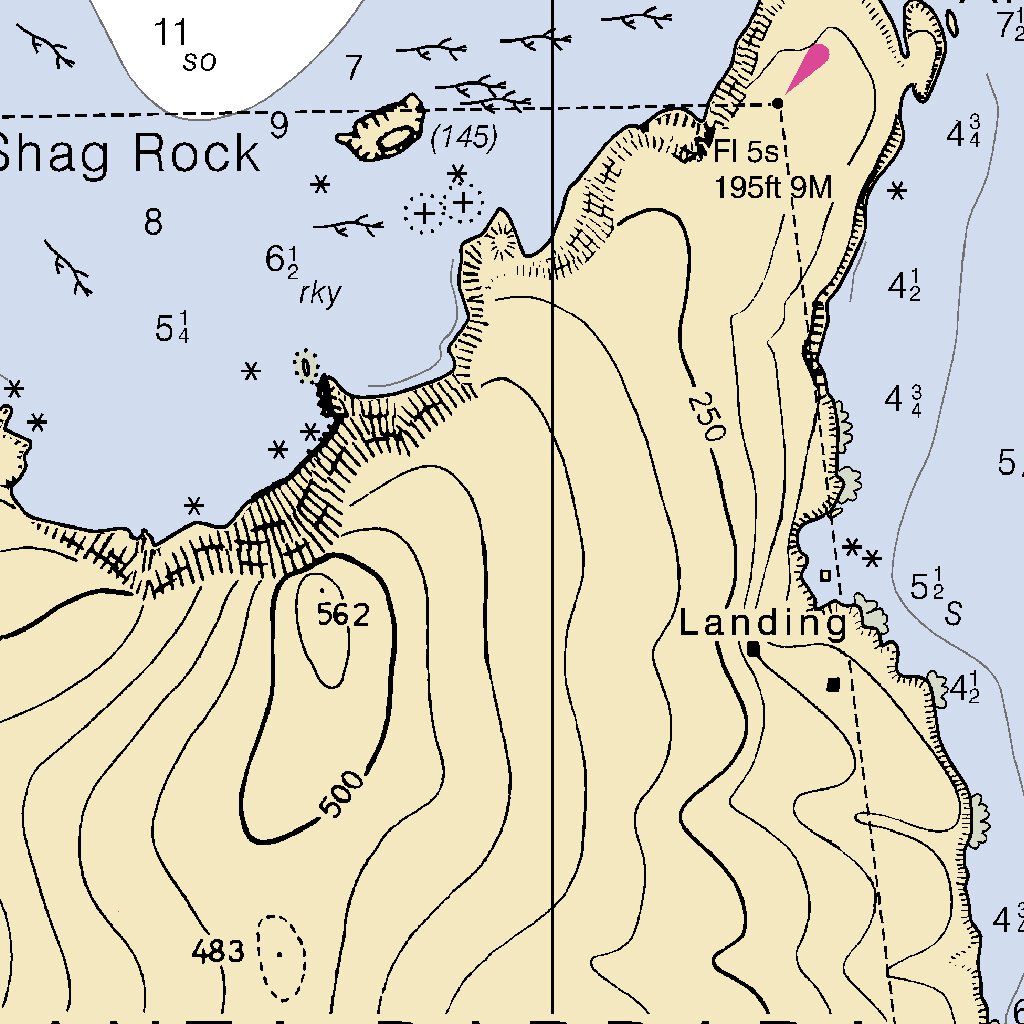 Santa Barbara Island Map by National Oceanographic & Atmospheric ...