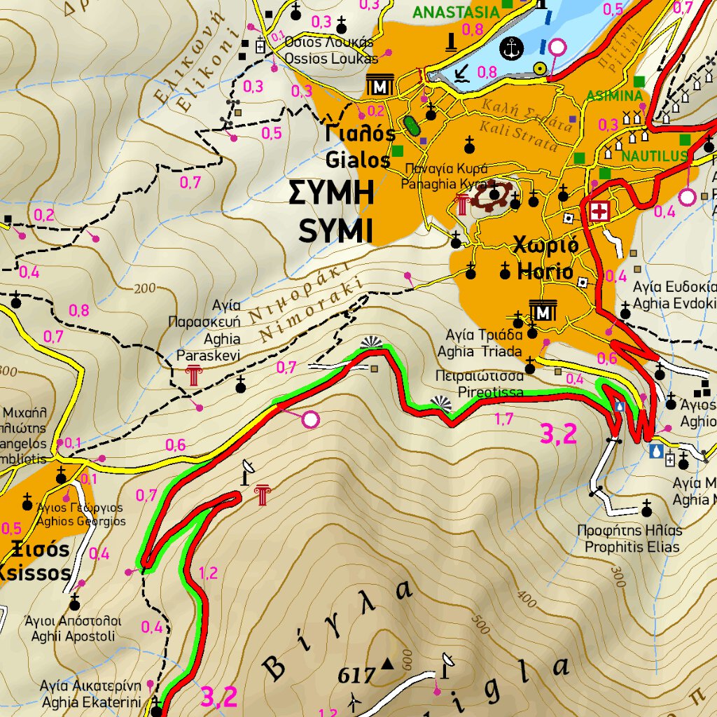 Symi, Dodecanese Map by Terrain Editions | Avenza Maps