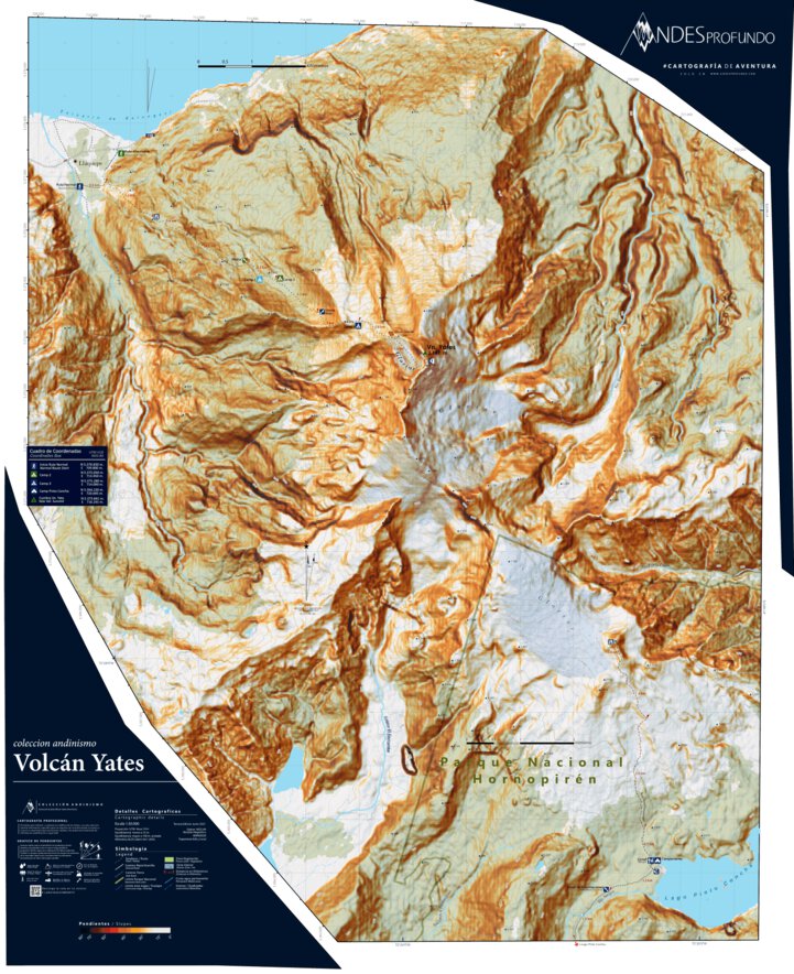 Volcan Yates Map by Andes Profundo | Avenza Maps