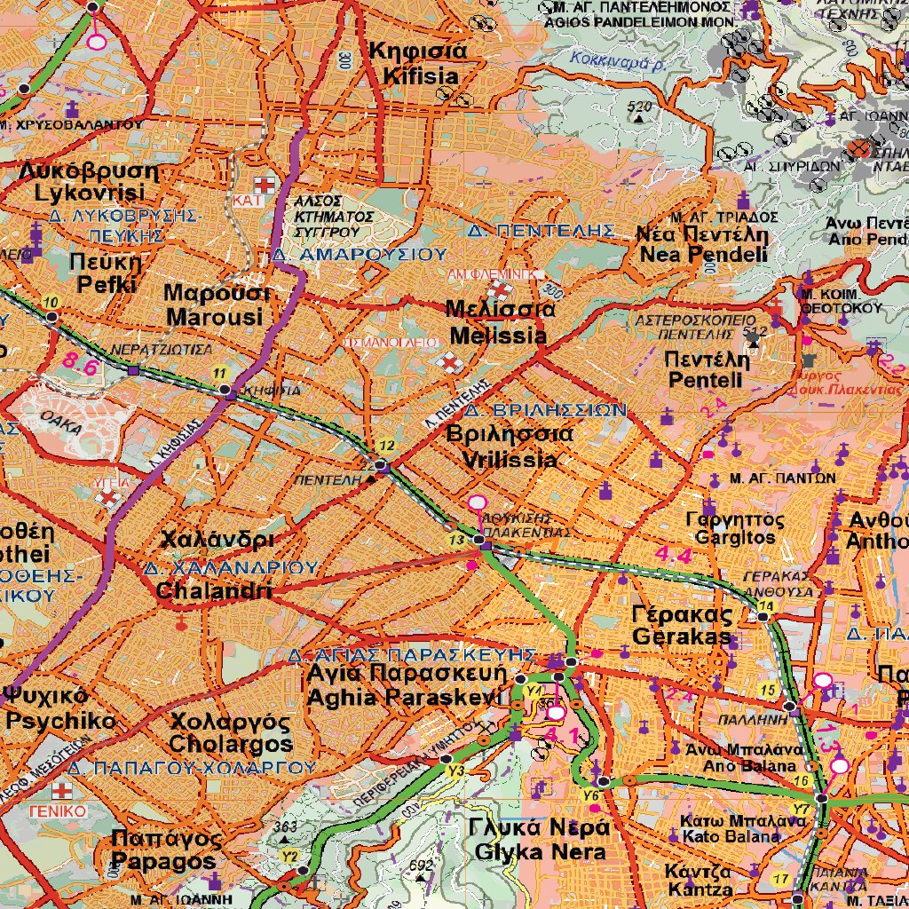 Attica, Greece Map by Anavasi editions | Avenza Maps