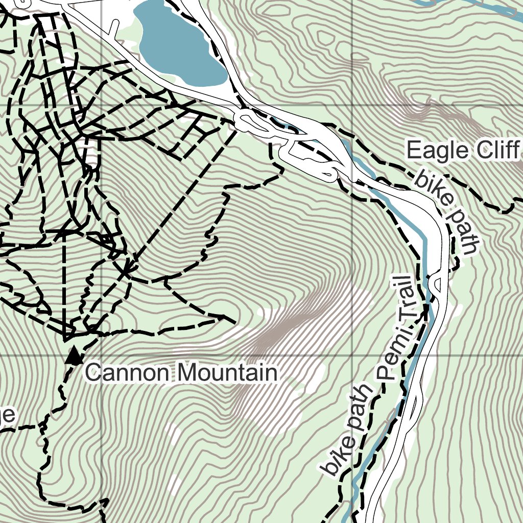 New Hampshire AT Trail Map #5: Franconia Notch by Eyes Up Adventures ...