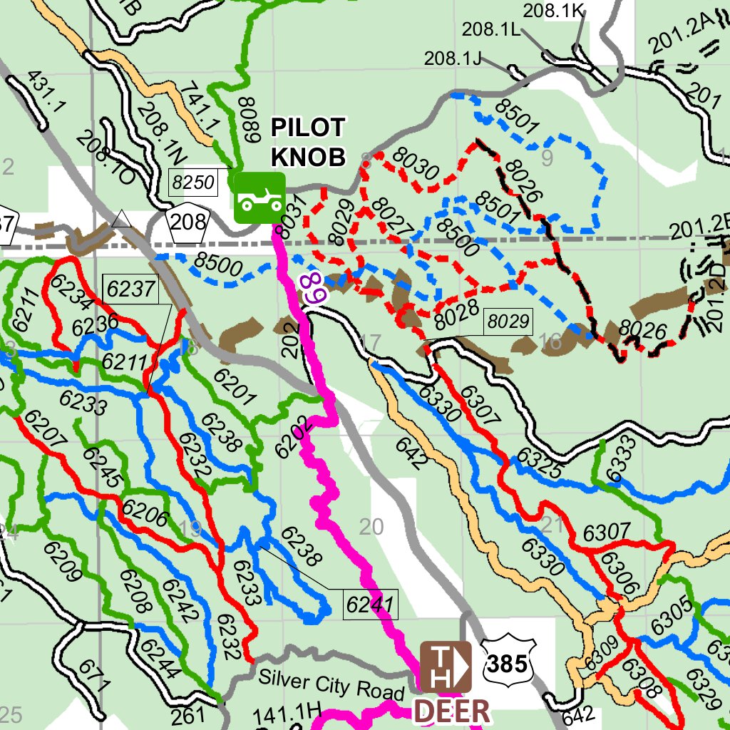 Black Hills NF - North (South Dakota) - Recreation Map by US Forest ...