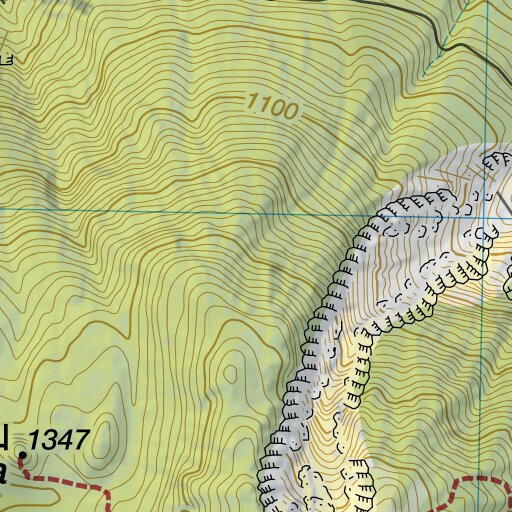Yufu-dake 由布岳 Hiking Map (Kyushu, Japan) 1:25,000 by Japanwilds.org ...