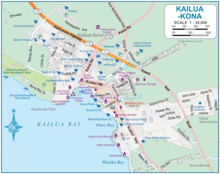Kailua-Kona 1:30,000 - ITMB Map by ITMB Publishing Ltd. | Avenza Maps