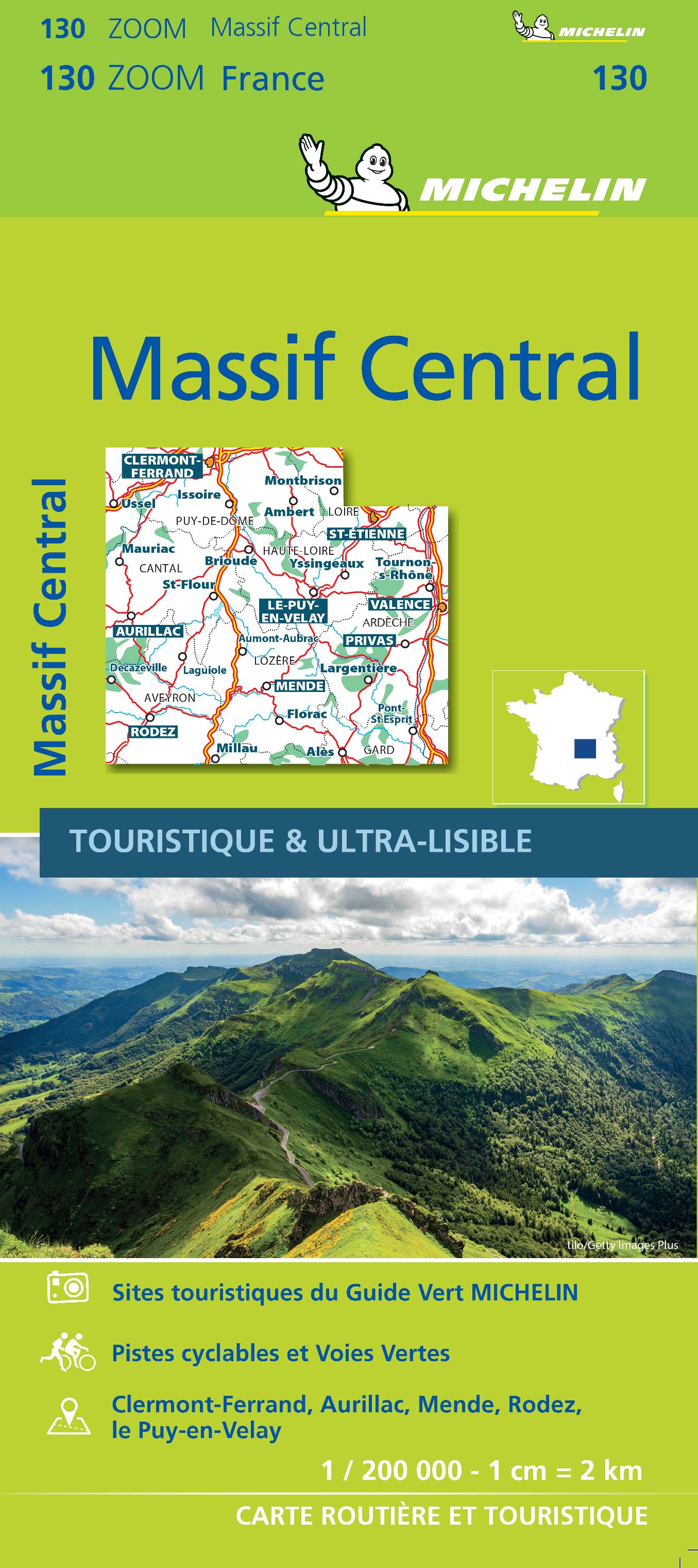Massif Central Map by Michelin | Avenza Maps