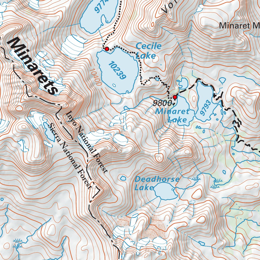 Devils Postpile Map by Tom Harrison Maps | Avenza Maps