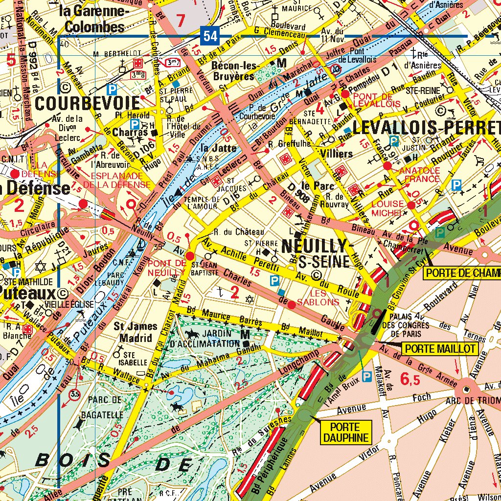 Banlieue de Paris Map by Michelin | Avenza Maps