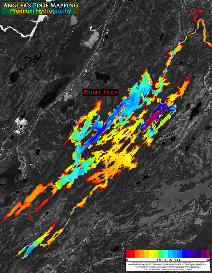 AEM Paint Lake (Bundle) Map by Angler's Edge Mapping | Avenza Maps