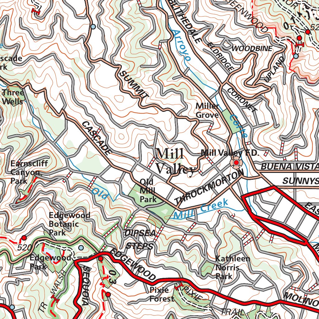Mt. Tam Map by Tom Harrison Maps | Avenza Maps