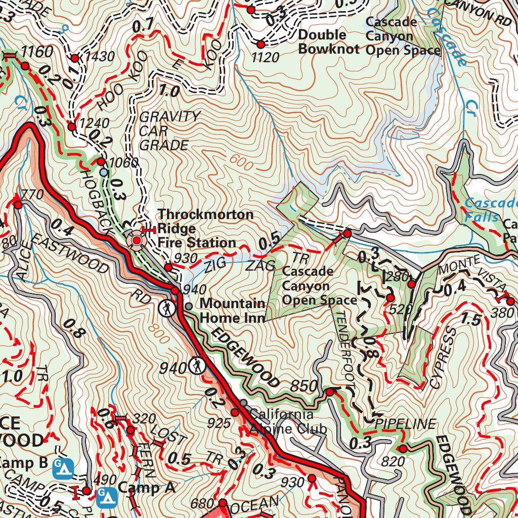 Mt. Tam Map by Tom Harrison Maps | Avenza Maps