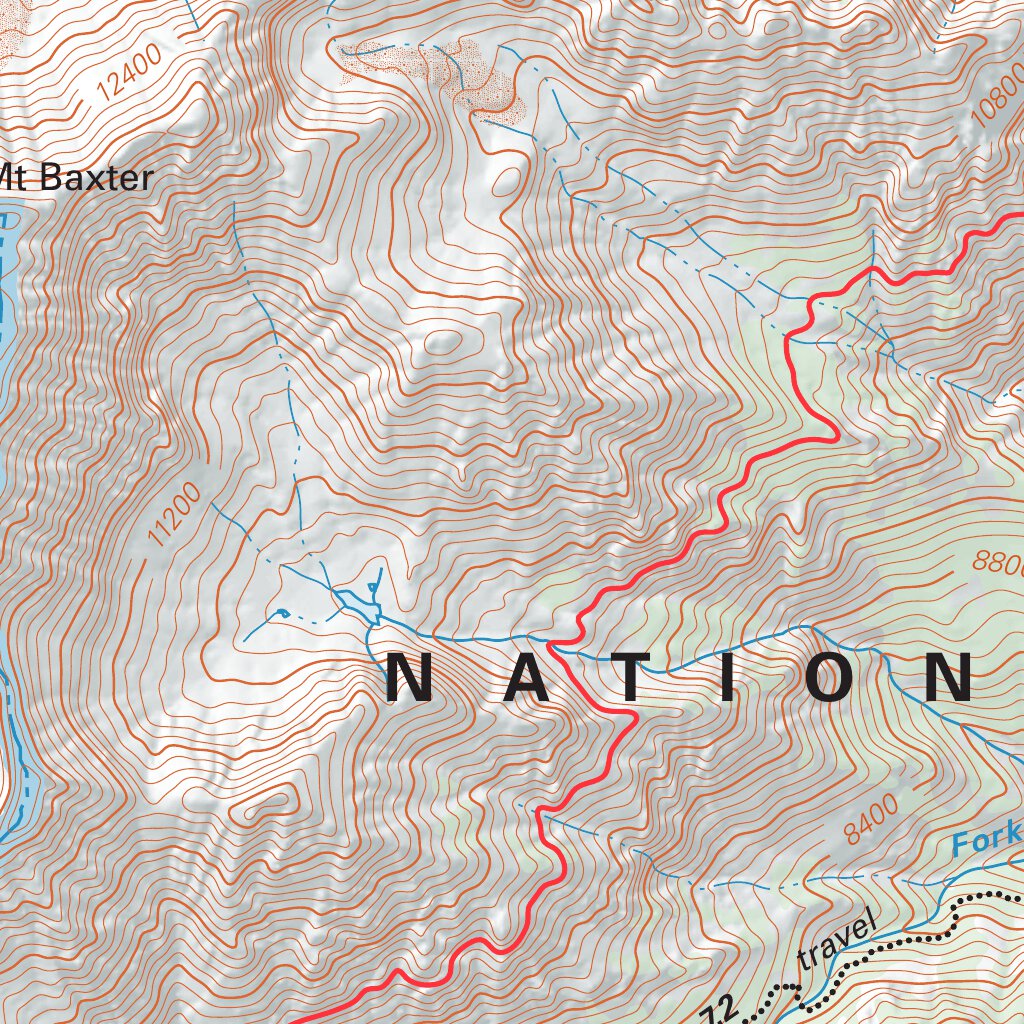 Kearsarge Pass-Rae Lakes Loop Map by Tom Harrison Maps | Avenza Maps