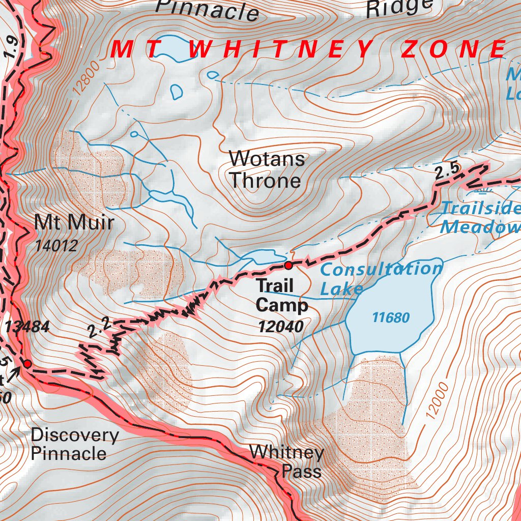 Mt Whitney Zone Map by Tom Harrison Maps | Avenza Maps