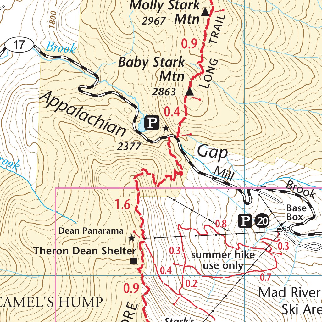 Mad River Valley Trail Map 2022 by Map Adventures LLC | Avenza Maps