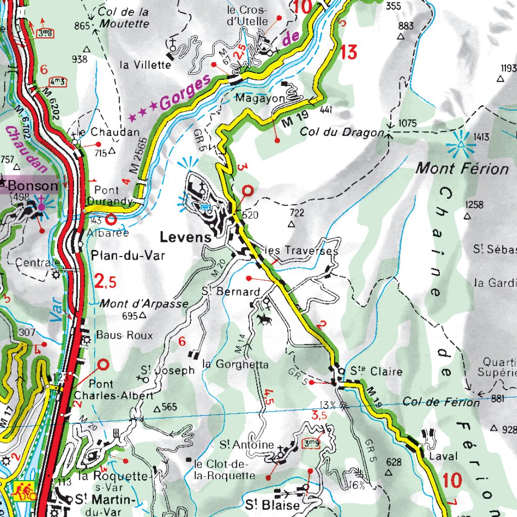 Côte d'Azur, Massif de l'Esterel Map by Michelin | Avenza Maps