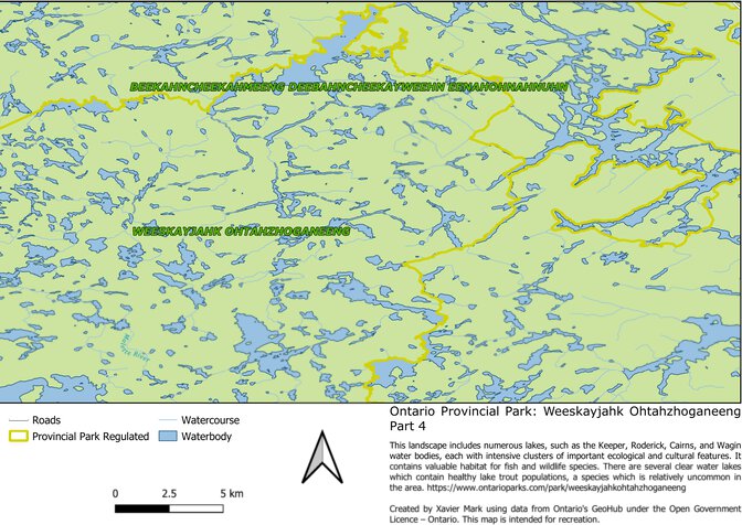 Ontario Nature Reserve: Weeskayjahk Ohtahzhoganeeng Part 4 Map by ...