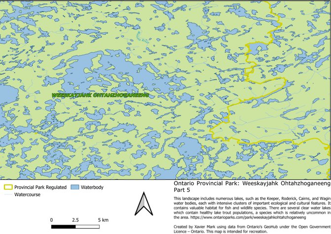 Ontario Nature Reserve: Weeskayjahk Ohtahzhoganeeng Part 5 Map by ...