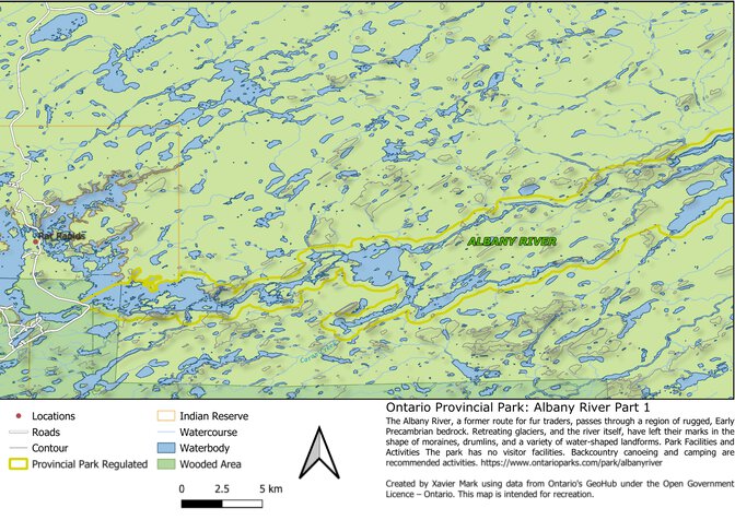 Ontario Nature Reserve: Albany River Part 1 Map by Xavier Maps | Avenza ...