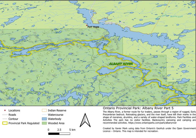 Ontario Nature Reserve: Albany River Part 5 Map by Xavier Maps | Avenza ...
