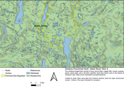 Ontario Nature Reserve: Steel River Part 4 Map by Xavier Maps | Avenza Maps