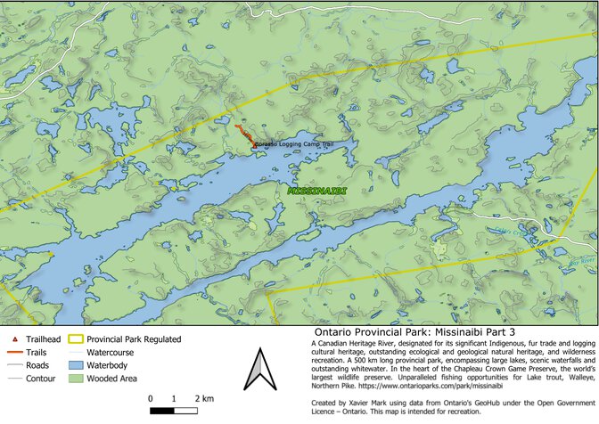 Ontario Provincial Park: Missinaibi Part 3 Map by Xavier Maps | Avenza Maps