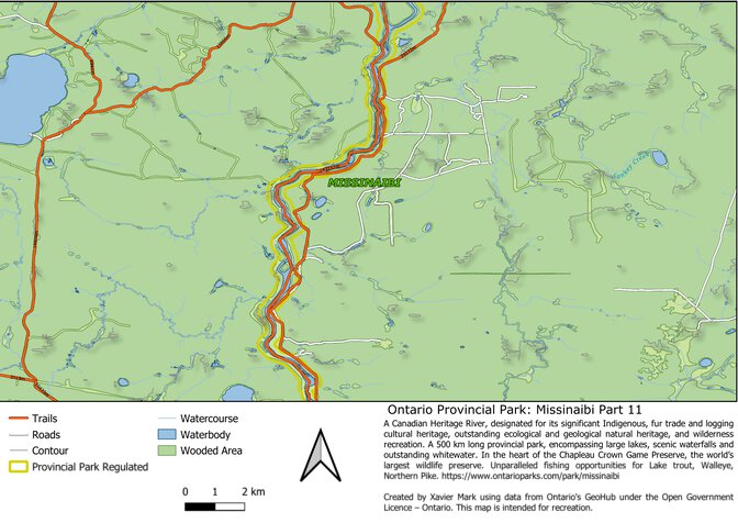 Ontario Provincial Park: Missinaibi Part 11 Map by Xavier Maps | Avenza ...