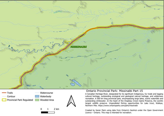 Ontario Provincial Park: Missinaibi Part 15 Map by Xavier Maps | Avenza ...