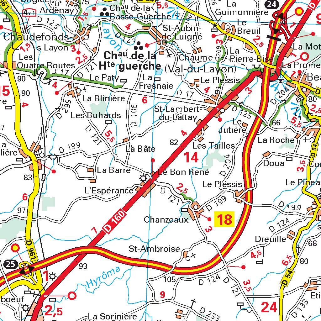 Indre-Et-Loire, Maine-Et-Loire Map by Michelin | Avenza Maps