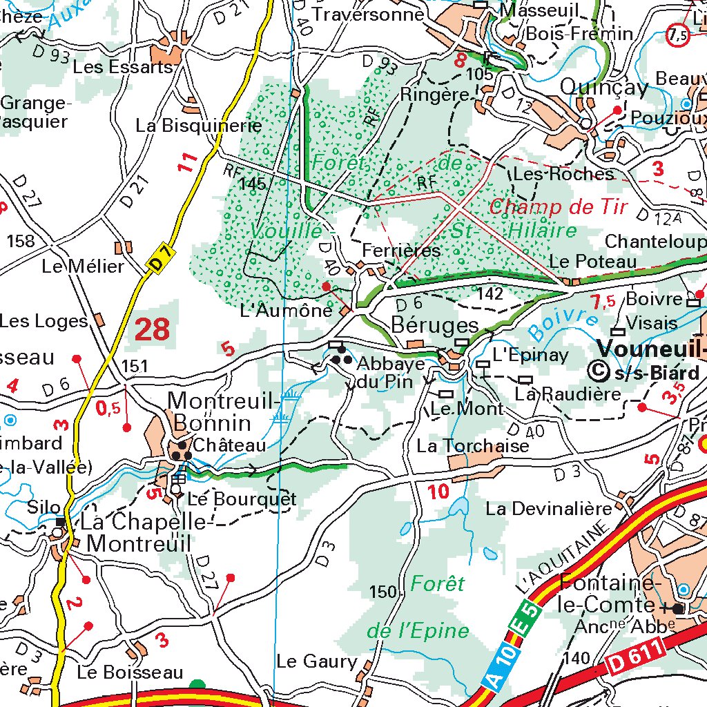 Deux-Sèvres, Vienne Map by Michelin | Avenza Maps