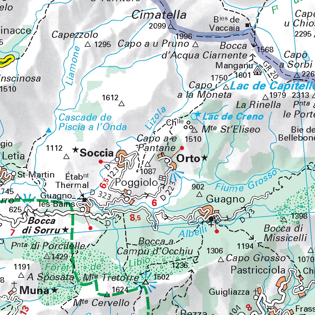 Corse-Du-Sud, Haute-Corse Map by Michelin | Avenza Maps