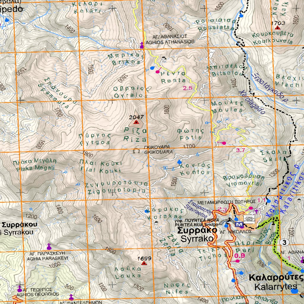 Tzoumerka, Kakarditsa, Peristeri, Pindus Map by Anavasi editions ...