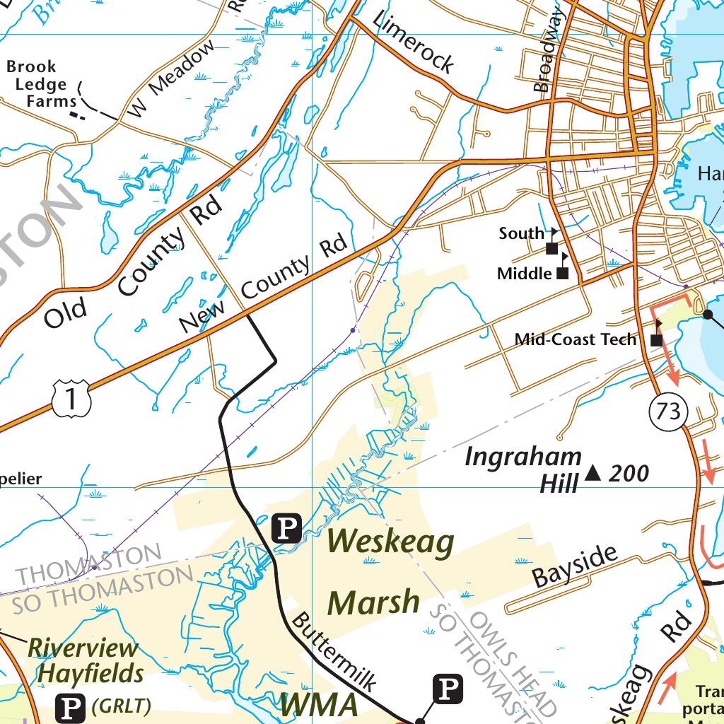 Rockland Area Trail Map 2022 by Map Adventures LLC | Avenza Maps