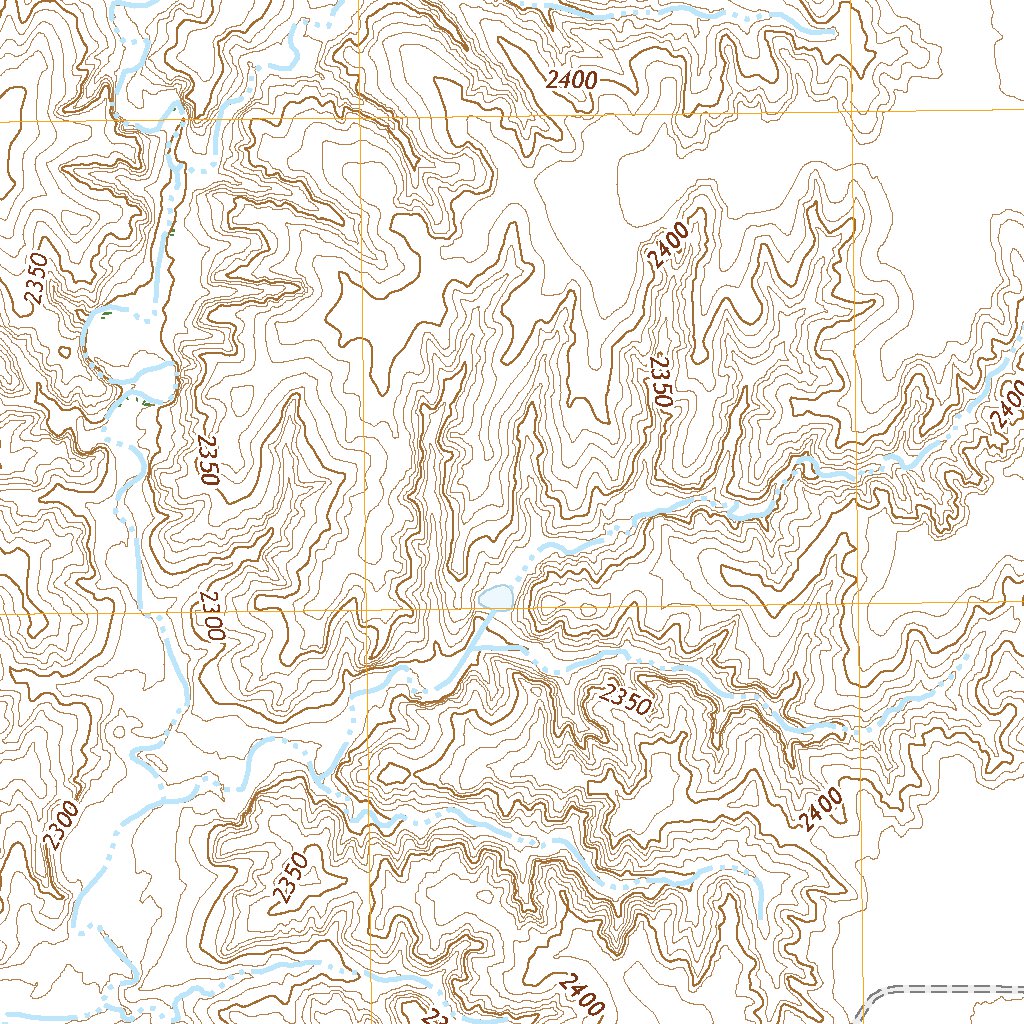 Proffitt Lake SW, KS (2022, 24000-Scale) Map by United States ...
