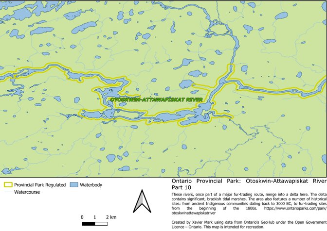 Ontario Nature Reserve: Otoskwin-Attawapiskat River Part 10 Map by ...
