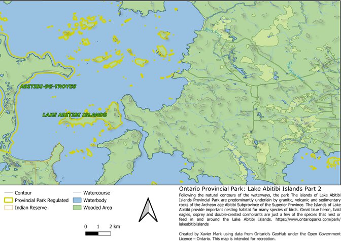 Ontario Nature Reserve: Lake Abitibi Islands Part 2 Map by Xavier Maps ...