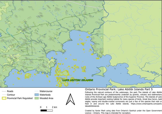 Ontario Nature Reserve: Lake Abitibi Islands Part 5 Map by Xavier Maps ...