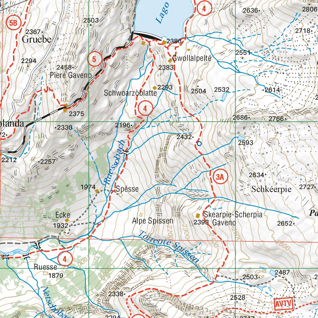 Monte Rosa - Ayas - Gressoney - Alagna 1:25.000 Map by L'ESCURSIONISTA ...
