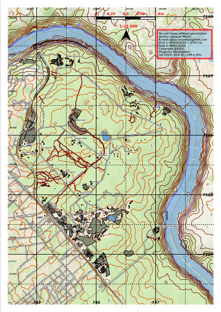 Map of the 600 hectares Municipal Reserve, Puerto Iguazú, Misiones ...