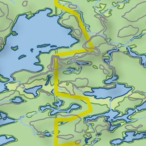 Ontario Provincial Park: Quetico Part 7 Map by Xavier Maps | Avenza Maps