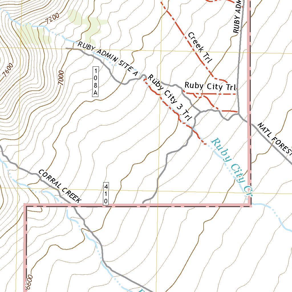 Ruby City Creek, NV (2021, 24000-Scale) Map by United States Geological ...