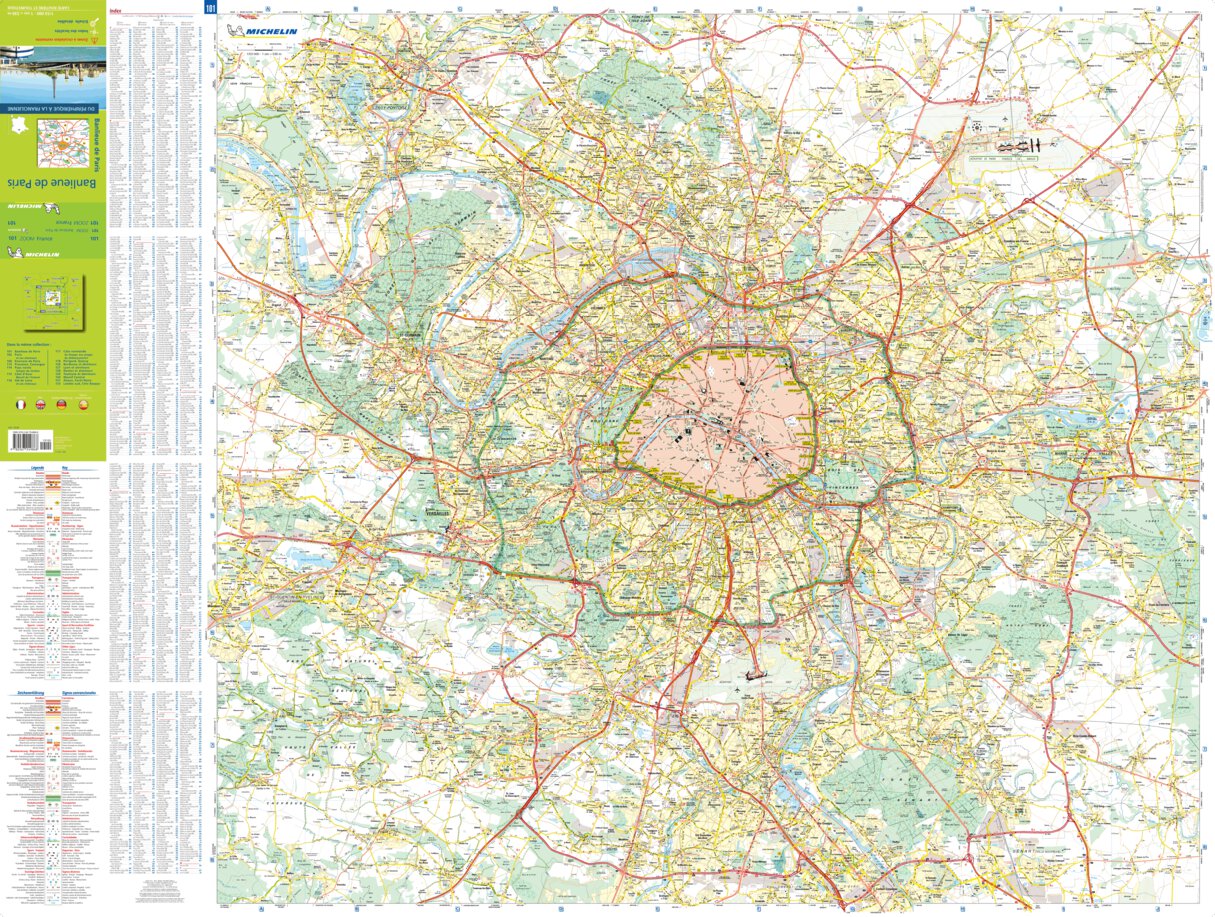 Banlieue de Paris Map by Michelin | Avenza Maps